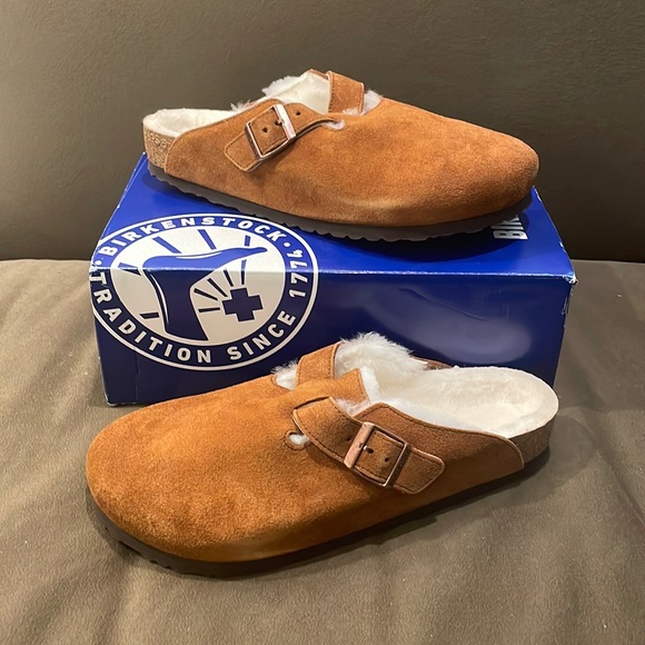 Birkenstock | Shoes | Birkenstock Boston Shearling Mink | Poshmark